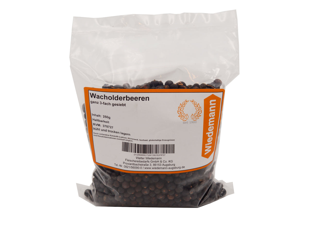 Wacholderbeeren ganz 250 g Beutel | MÄVO